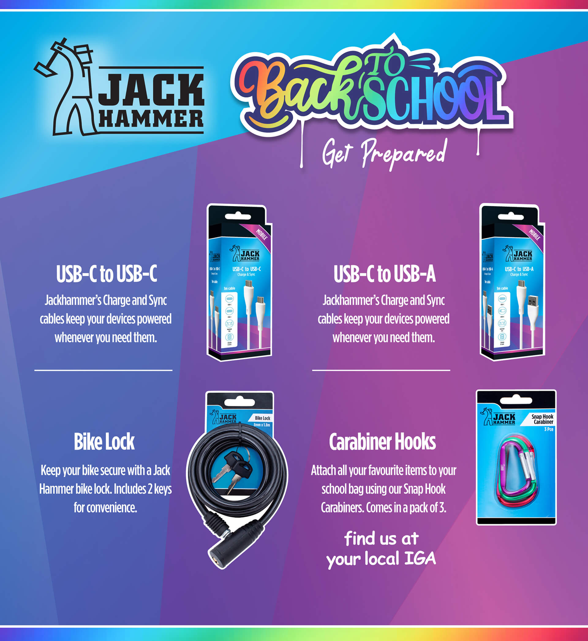 Jack Hammer School Prep | IGA Supermarkets