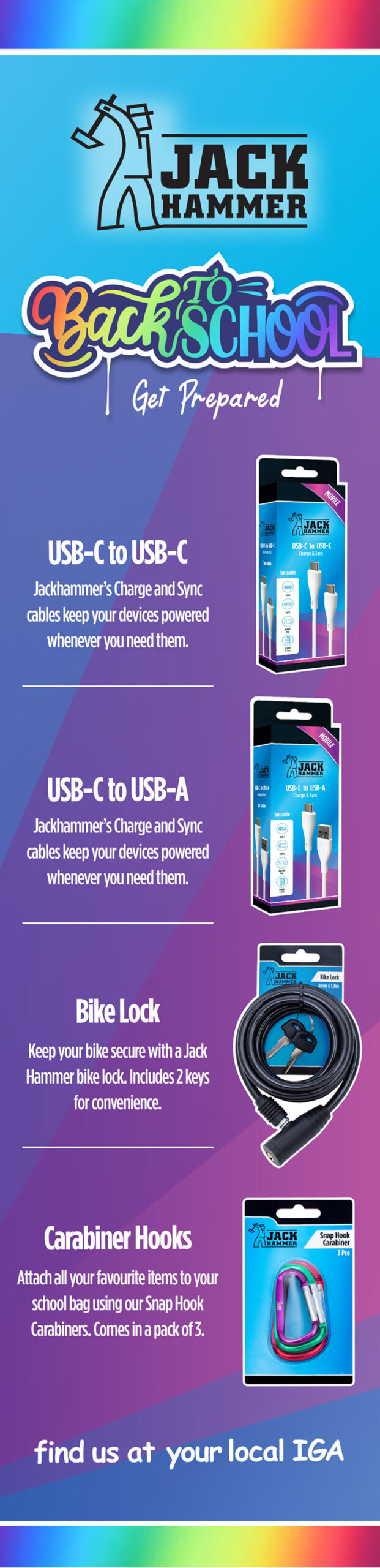 Jack Hammer School Prep | IGA Supermarkets