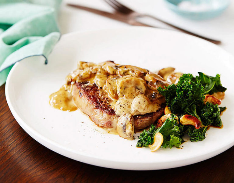 Steak with Mushroom Sauce | IGA Recipes