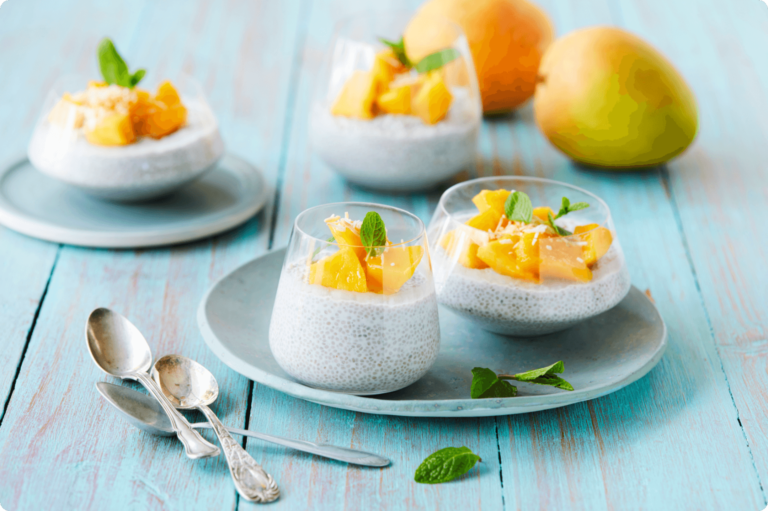 Sticky Mango & Coconut Chia Pudding | IGA Recipes